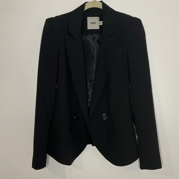 ASOS | Jackets & Coats | Asos Slim Fit Blazer With Pointy Shoulder Pads ...
